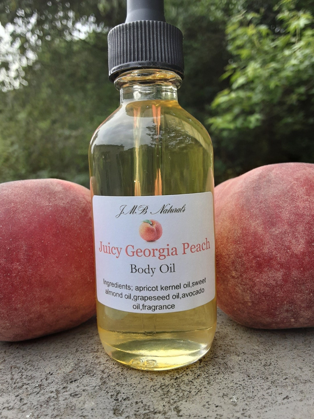 Juicy Georgia Peach Body Oil |handmade Natural Skincare| Gift (2oz/4oz ...