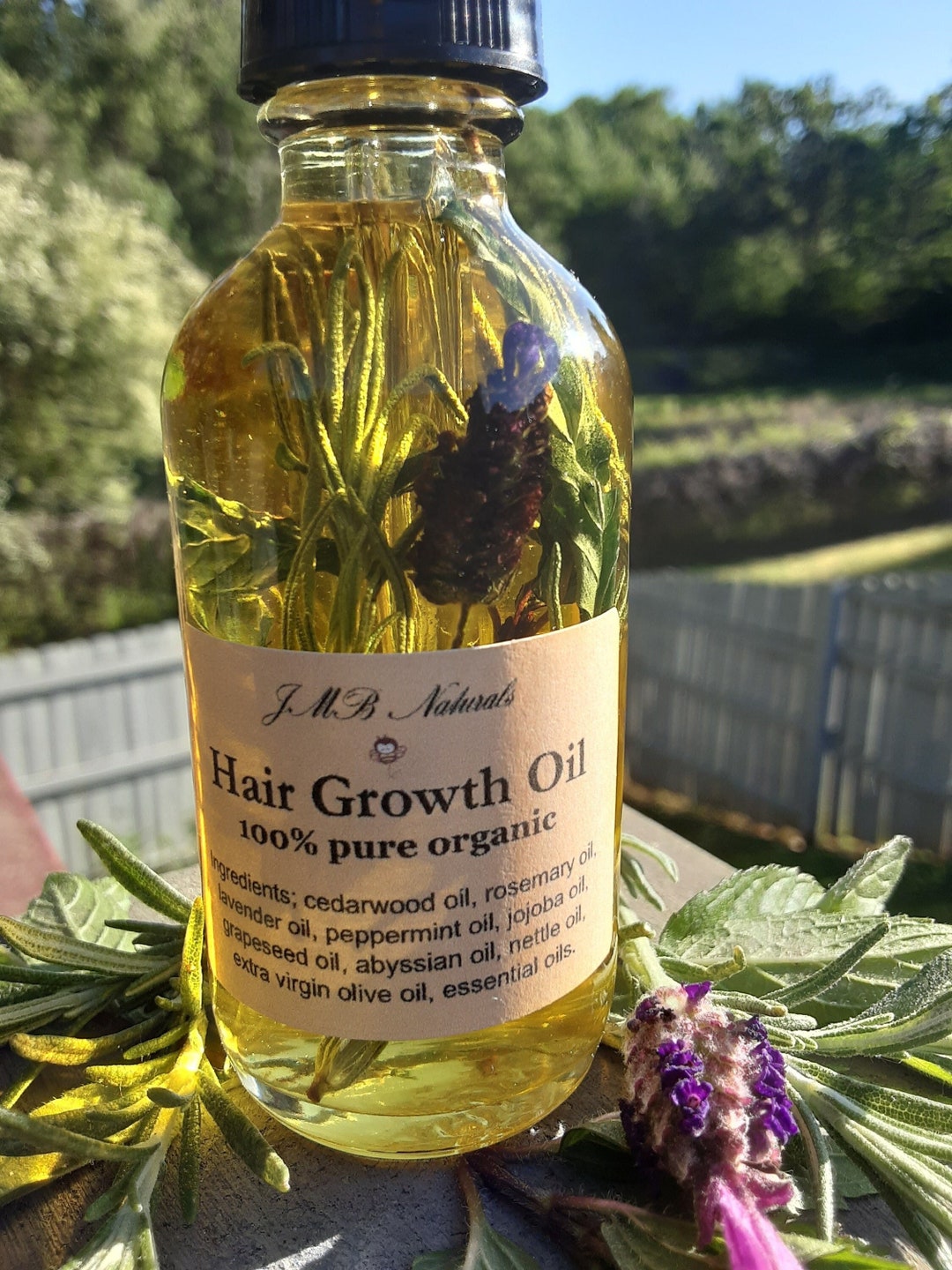 Organic Hair Growth Oil - Etsy