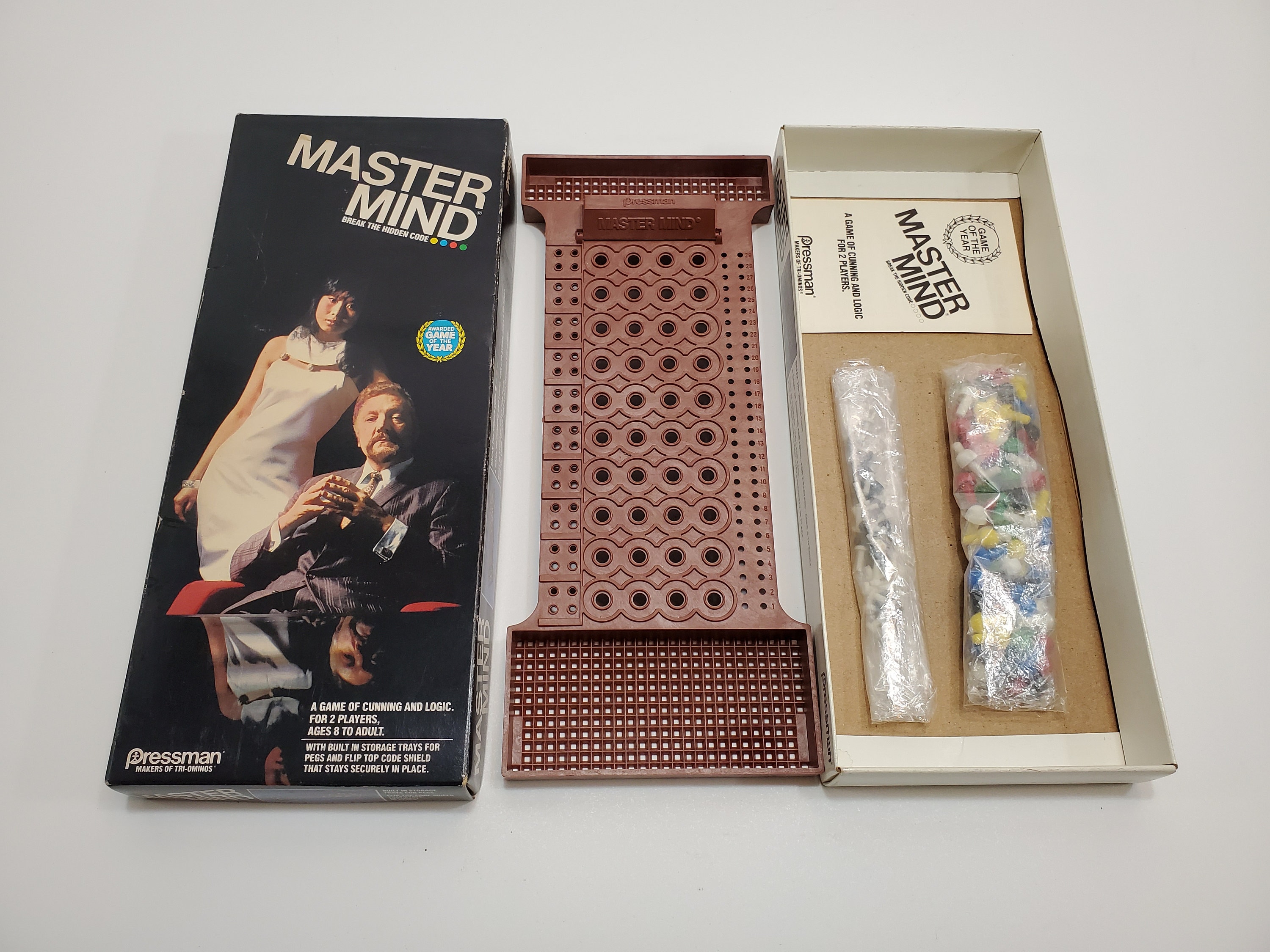 Vintage 1980's 3 Board Games Mastermind, UpWord, & Inside Moves Pick ...