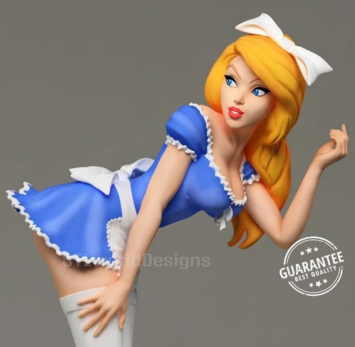 Sexy Alice In Wonderland 3d Printable Stl Files Tested And Etsy
