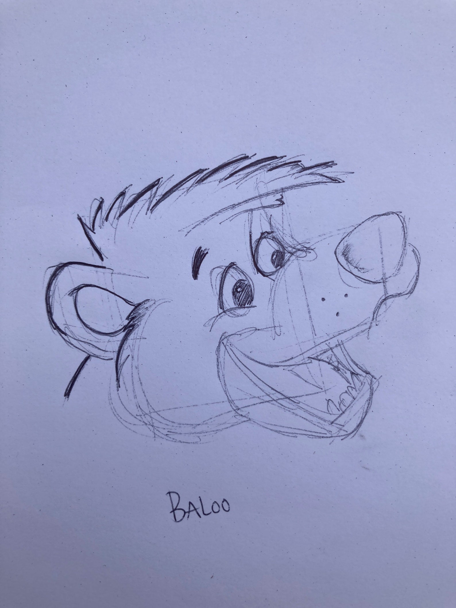 Headshot Sketch of Your Favourite Disney Character in Your Choice of ...