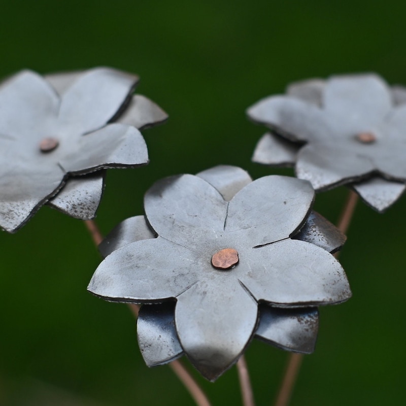 Metal Flowers - Etsy