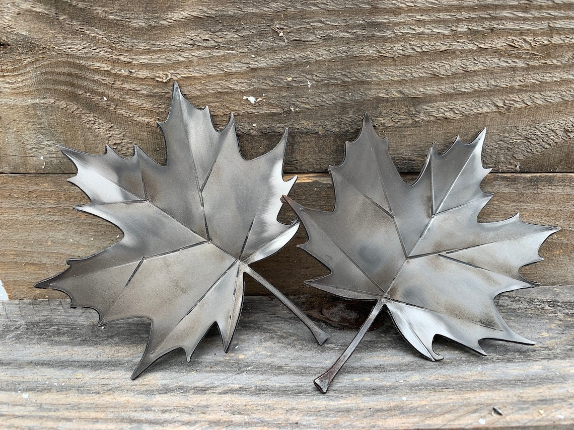 Metal maple leaf | Etsy
