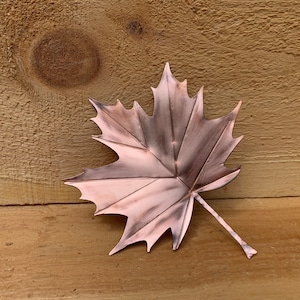 Copper Maple Leaf - Etsy