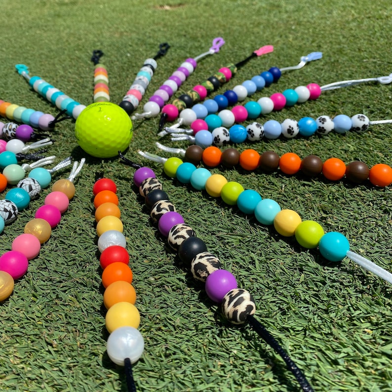 Golf Stroke Counter • Golf Beads • Waterproof Silicone Beads • Golf ...
