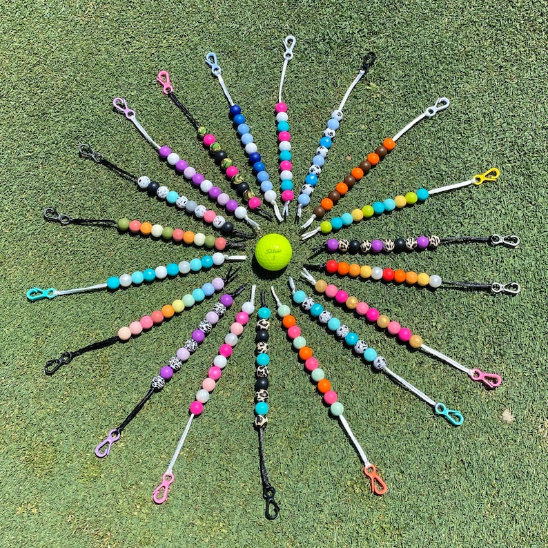 Golf Stroke Counter • Golf Beads • Waterproof Silicone Beads • Golf ...