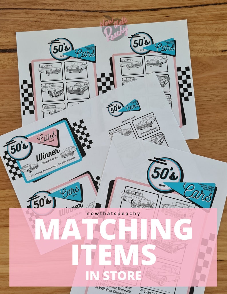 Custom Name DINER 50's Party Banner Sign PRINTABLE Rock'n'roll Sock Hop ...