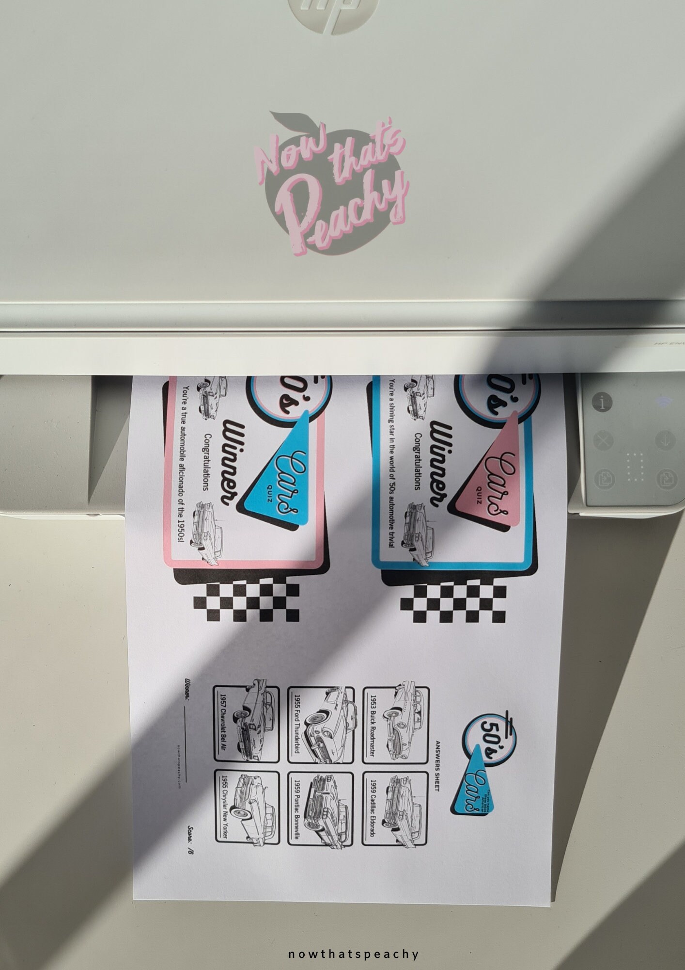 DINER 1950's Trivia Quiz Game Party PRINTABLE, for Rock'n'roll Soda Pop ...