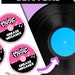 Greaser Vinyl Record Center PRINTABLES 10' 12' Party Decor Prop ...