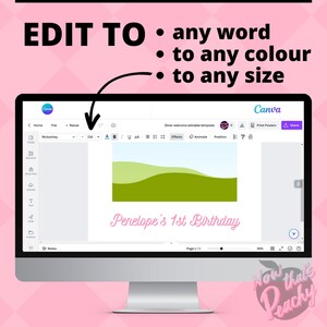 1st Birthday DINER 50's Welcome Sign Party PRINTABLE Custom Rock'n'roll ...