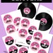 Greaser Vinyl Record Center PRINTABLES 10' 12' Party Decor Prop ...