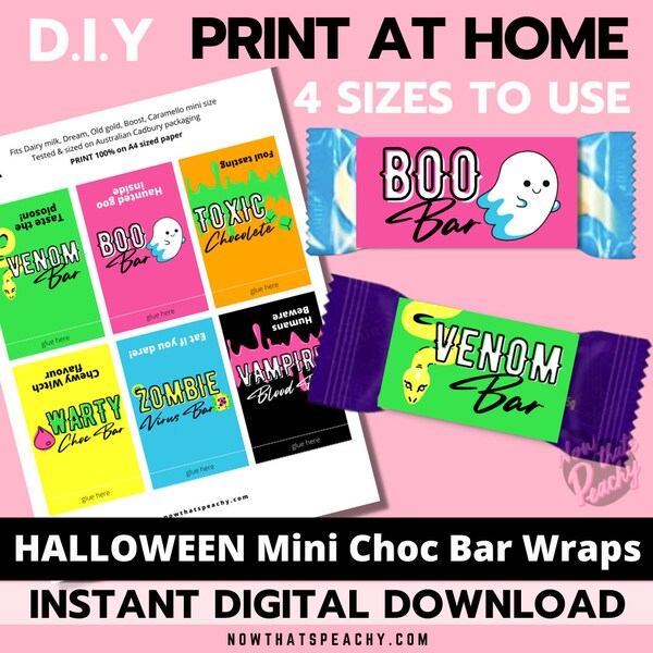 Choc Bar Printable - Etsy