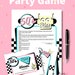 1950s Kids of the Day Trivia Quiz Game Party PRINTABLE, Childhood Retro ...