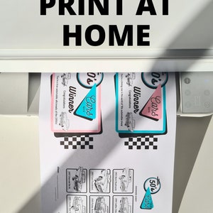 Aqua 1950's EMOJI Song Jukebox Guessing Game Party PRINTABLE, for Diner ...