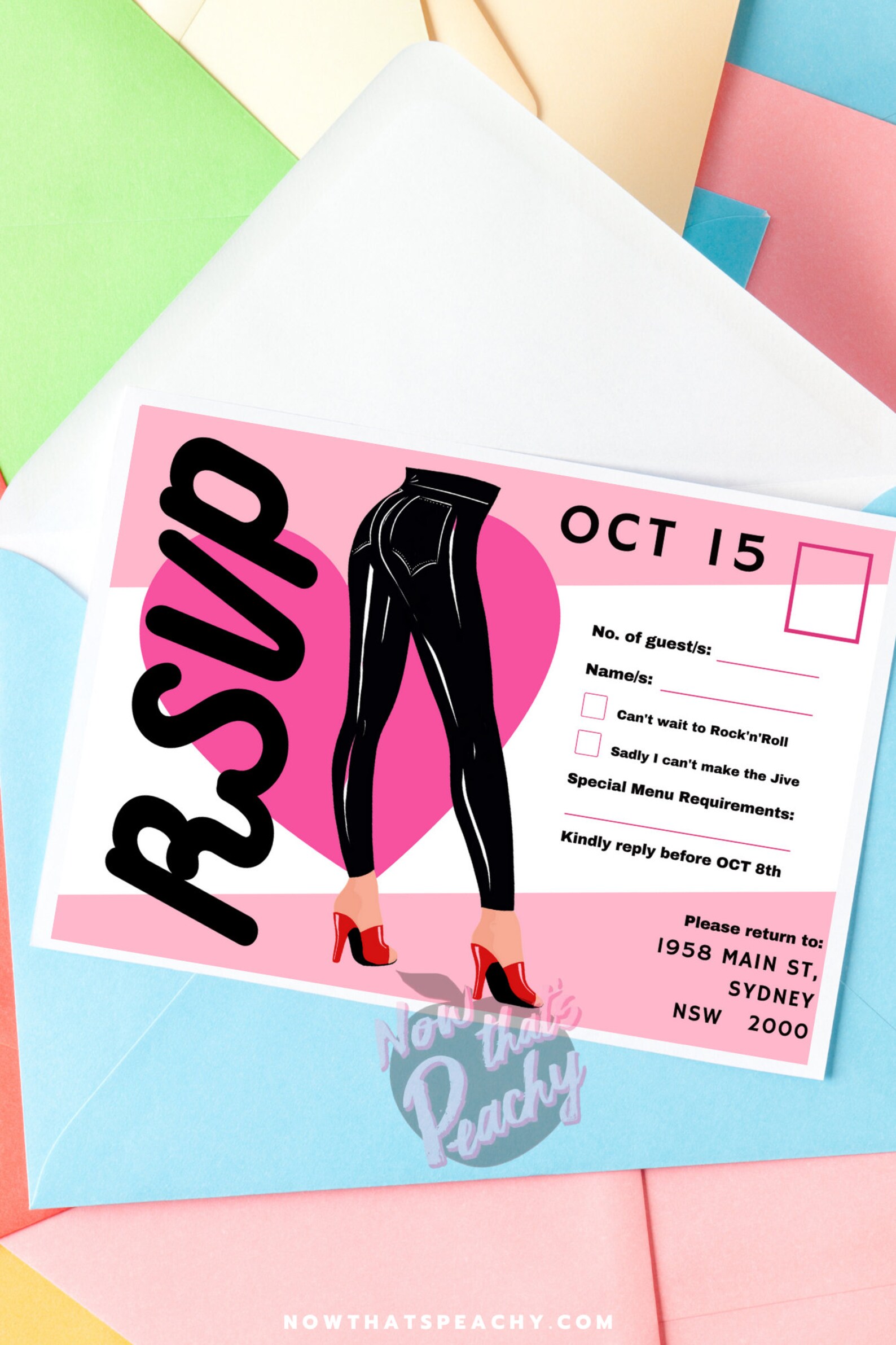 Grease Bachelorette INVITE PRINTABLE Bride to Be Movie Invitation ...