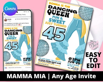 Abba Party Invite - Etsy