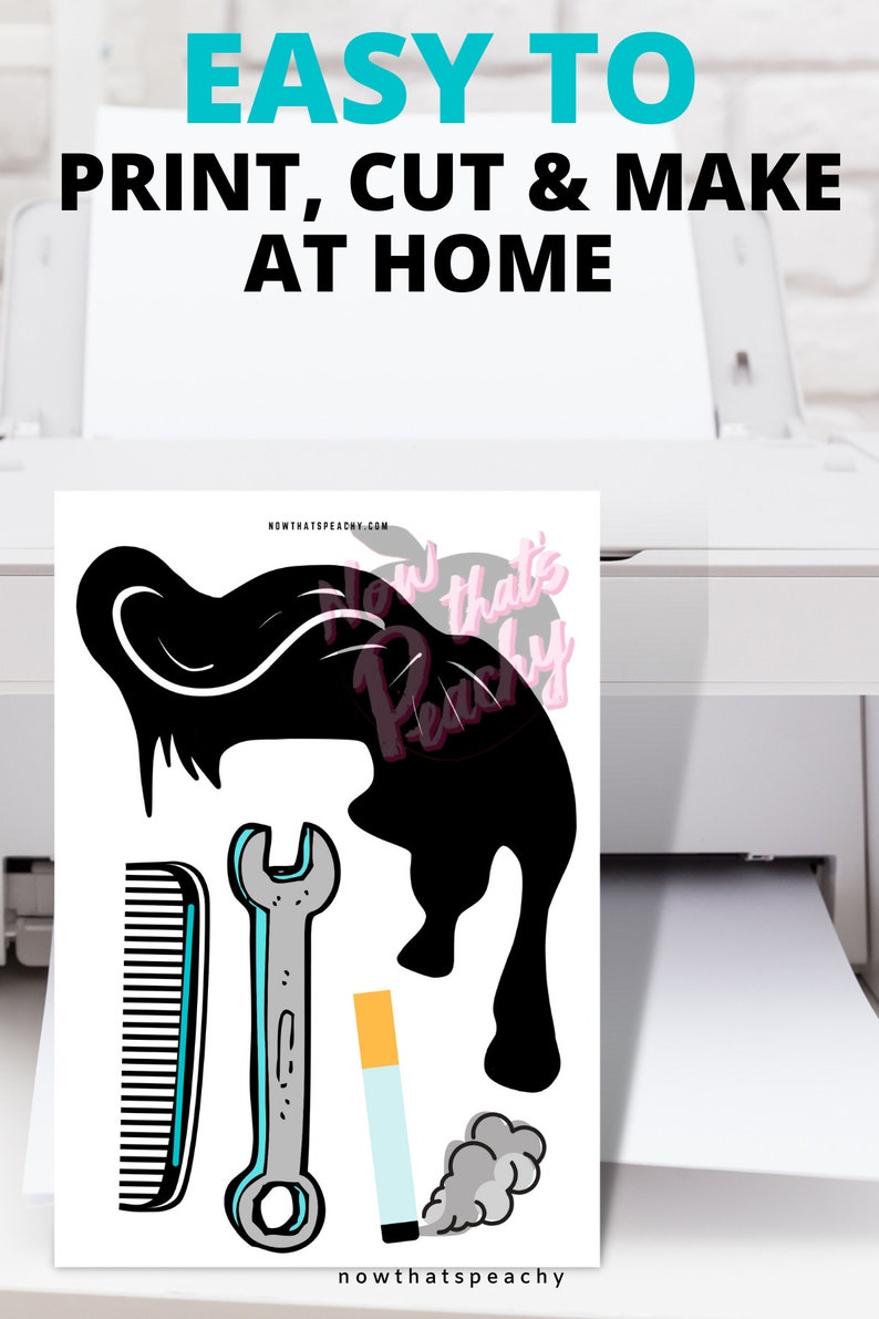 Rock'n'roll 1950s Themed Photobooth PROPS PRINTABLE Greaser Party ...