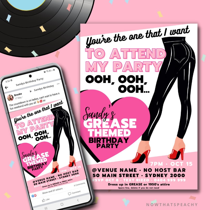 Grease Party - Etsy