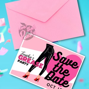 Grease Bachelorette INVITE PRINTABLE Bride to Be Movie Invitation ...