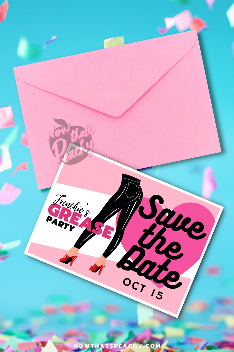 Grease Bachelorette INVITE PRINTABLE Bride to Be Movie Invitation ...