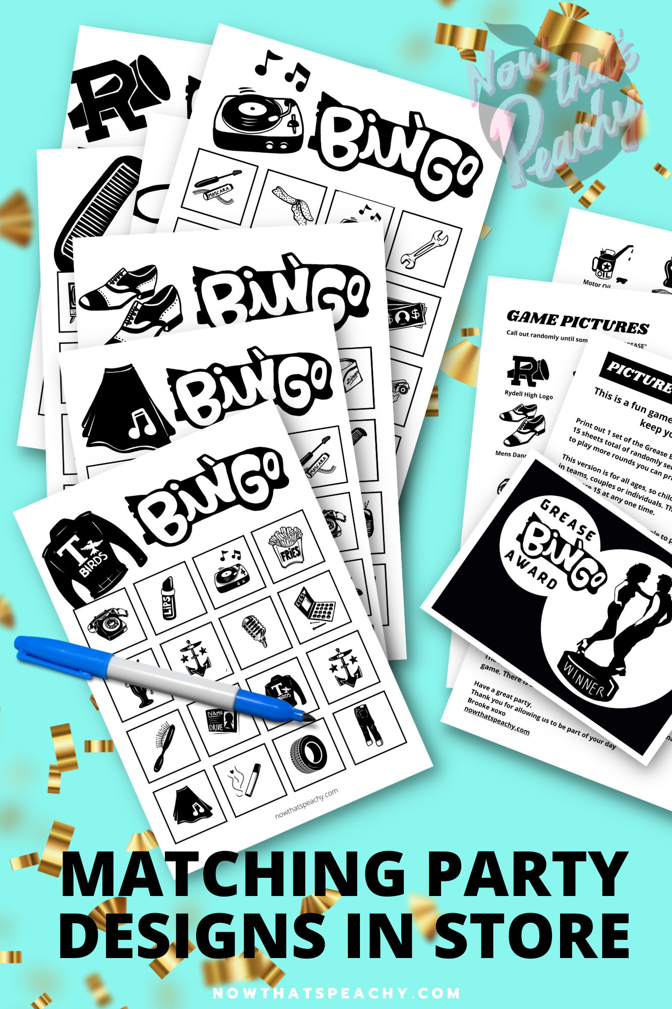 Grease Bachelorette INVITE PRINTABLE Bride to Be Movie Invitation ...