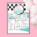 DINER 1950's Trivia Quiz Game Party PRINTABLE, for Rock'n'roll Soda Pop ...