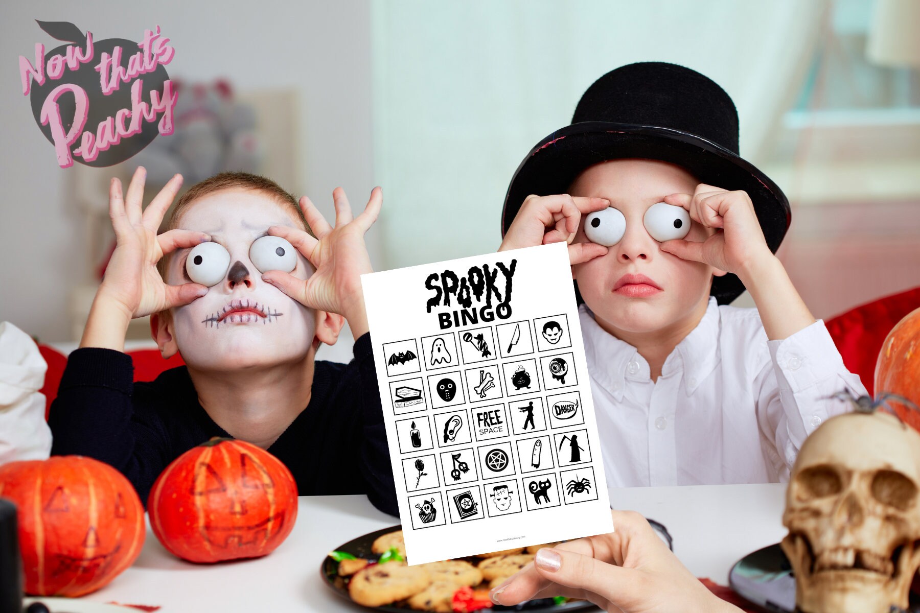 Spooky Bingo Game PRINTABLE Easy All Age Classroom HALLOWEEN Card Games ...