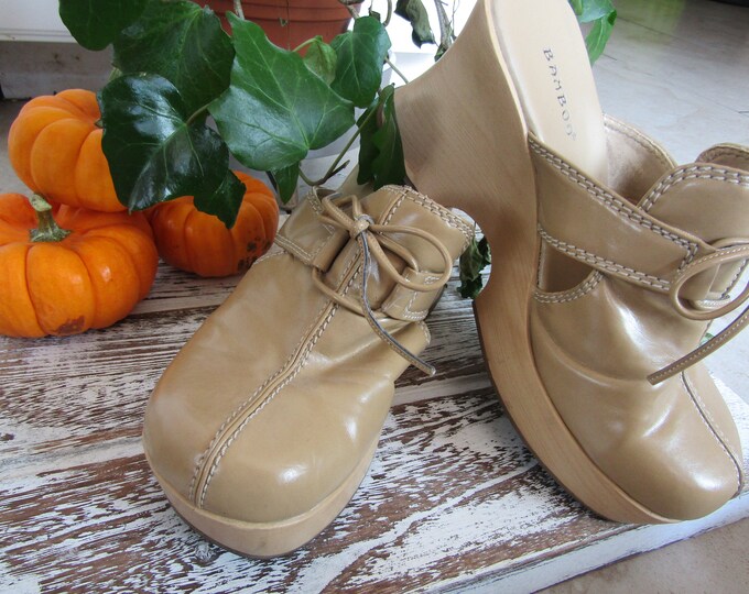 Funky 80s/90s Does 70s Platform Slipon Clogs - Etsy