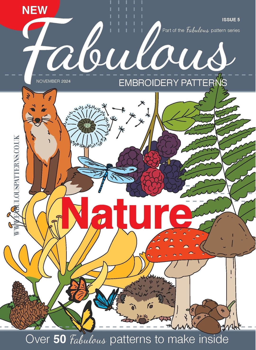 Nature Embroidery Patterns - Etsy