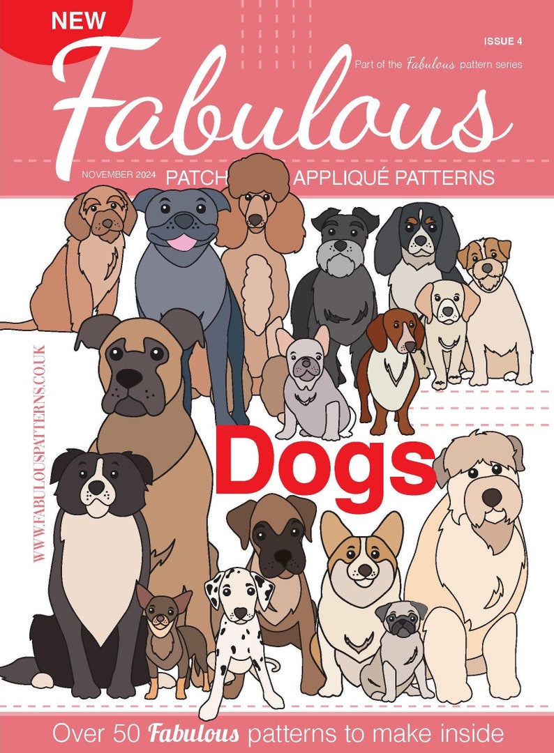 Dog Breeds Patchwork Appliqué Patterns - Etsy