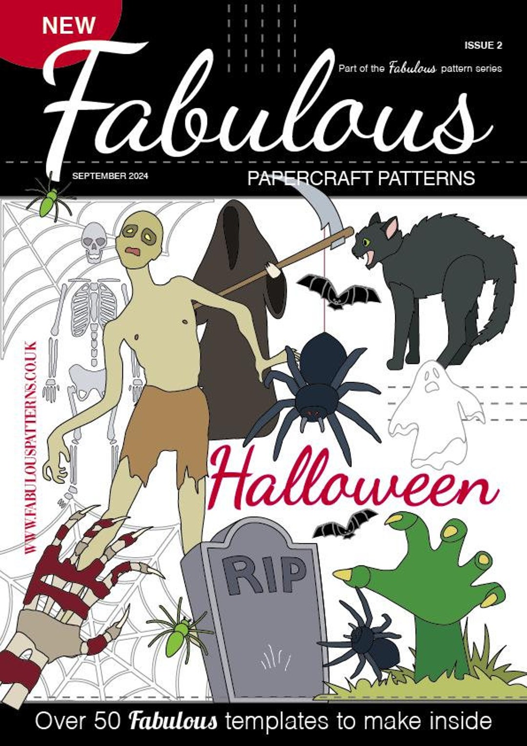 Halloween Papercraft Patterns - Etsy