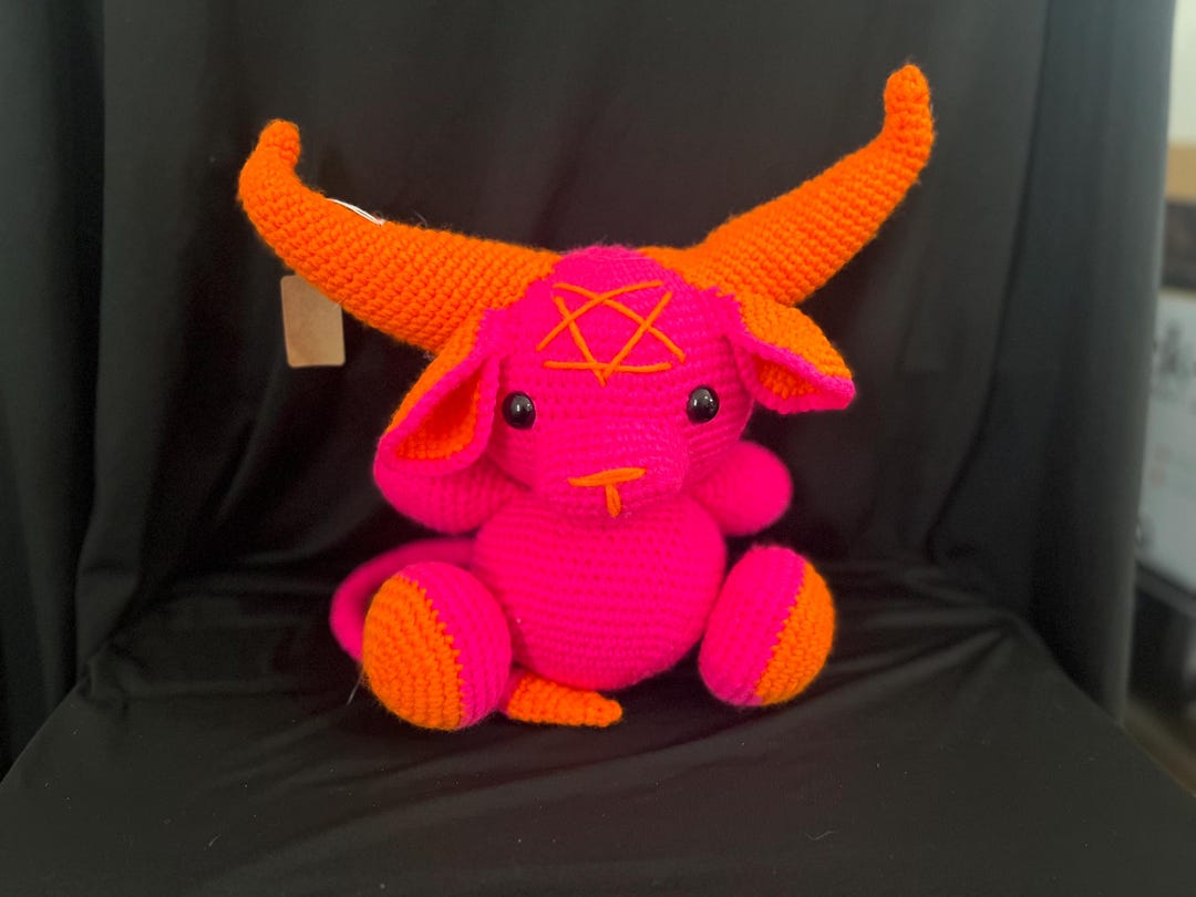 Crochet Baphomet, Handmade Crochet Baphomet. - Etsy