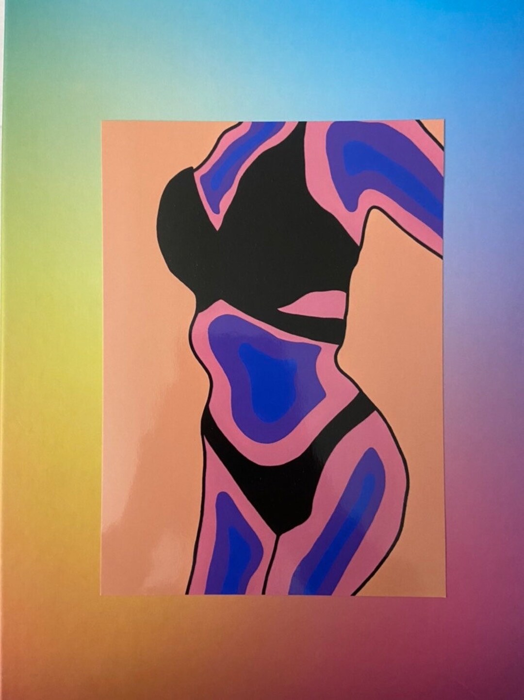 Bisexual Thermal Print Bisexual Body Art Print Etsy