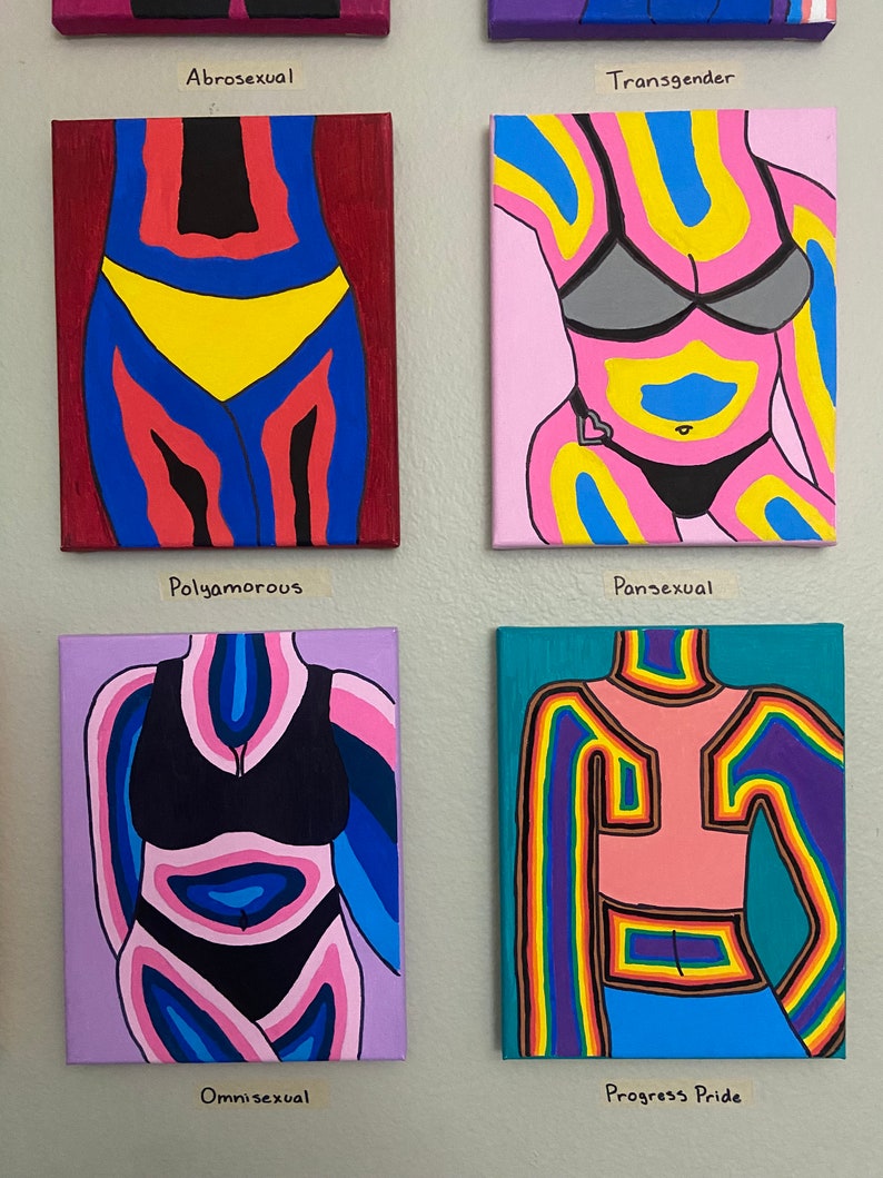 Pride Thermal Paintings, Pride Body Art Paintings - Etsy