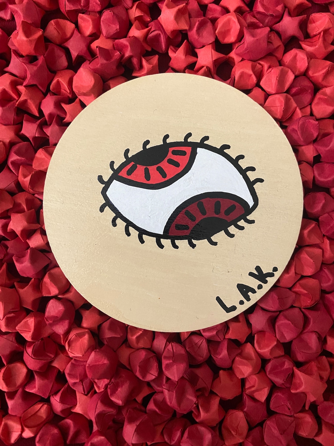 Red Pupula Duplex Art - Etsy