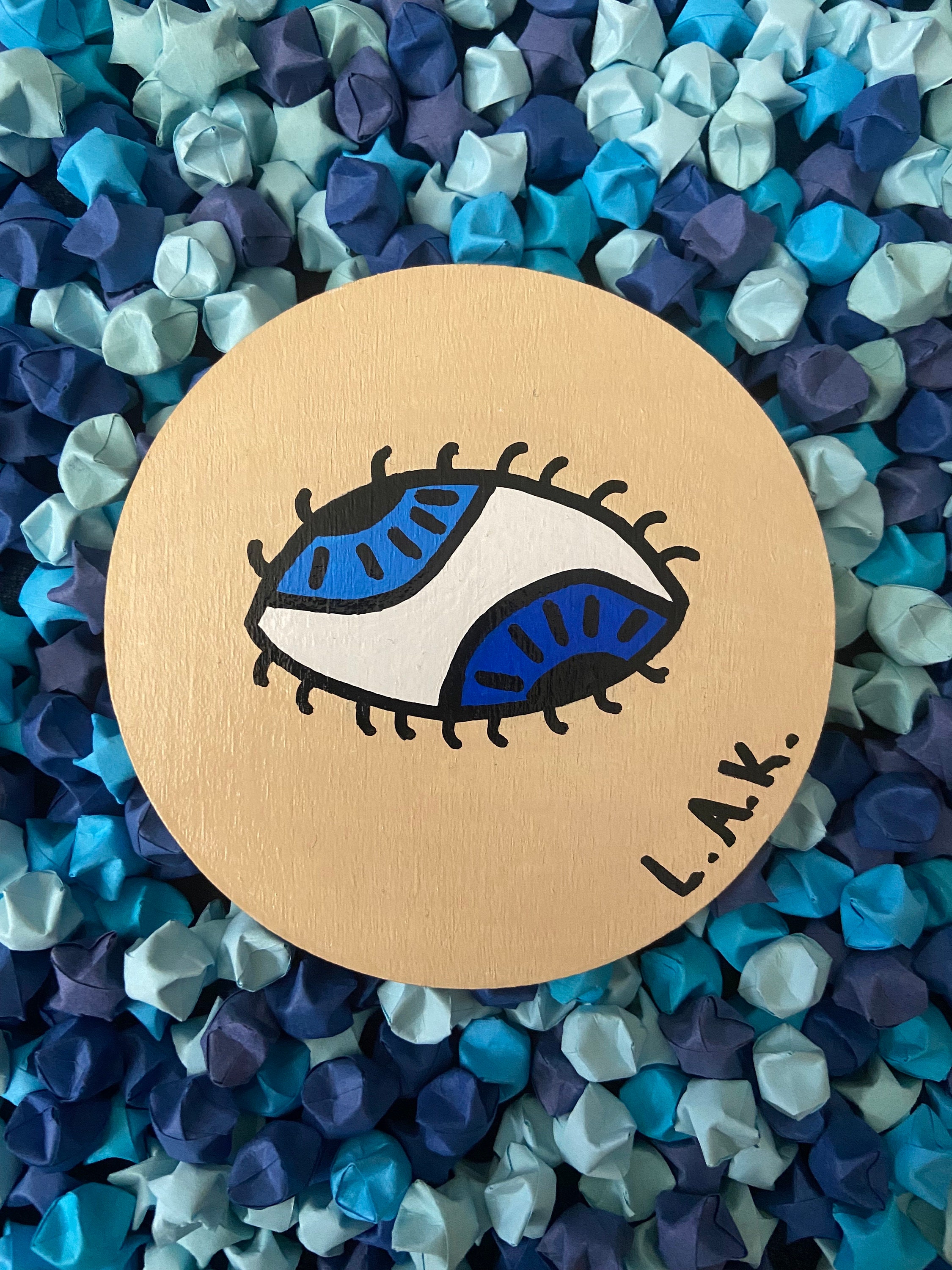 Blue Pupula Duplex Art - Etsy