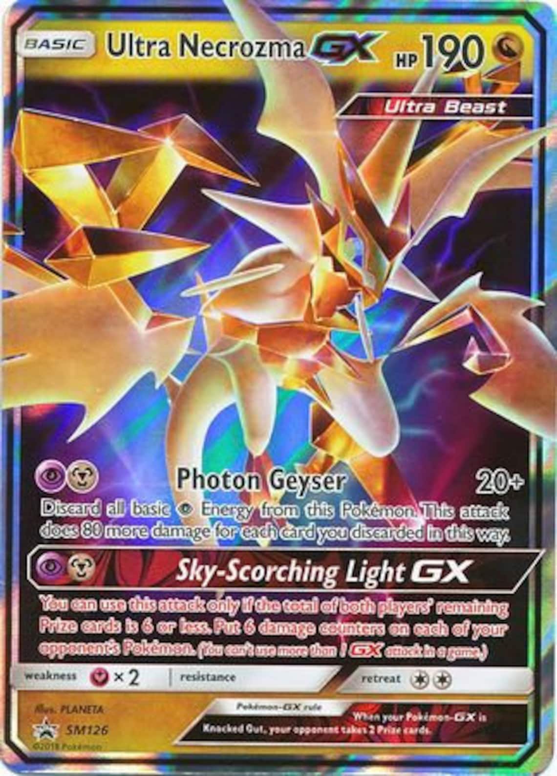 Ultra Necrozma GX SM126 Promo Pokemon Sun & Moon Promos | Etsy