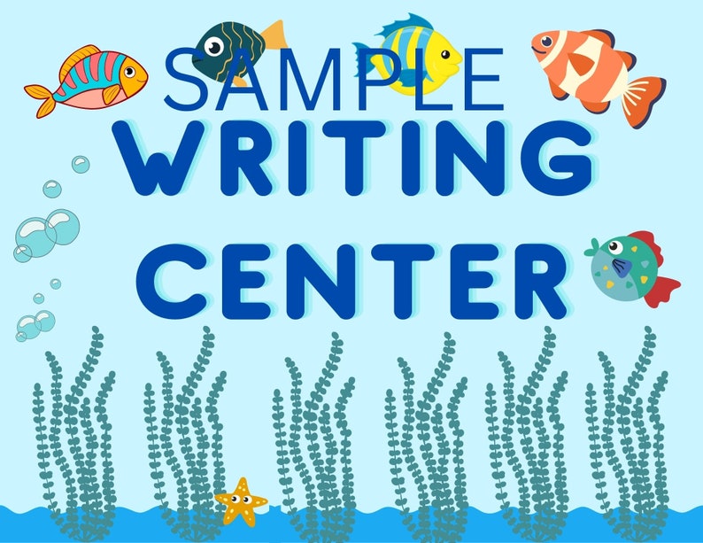 Ten Preschool Center Signs, Under the Sea, Daycare, Childcare, Prek ...