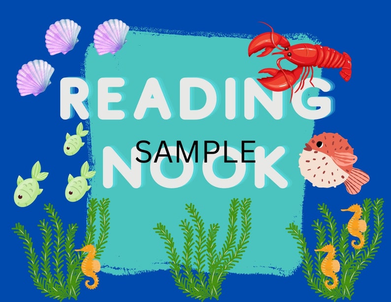 Ten Preschool Center Signs, Under the Sea, Daycare, Childcare, Prek ...