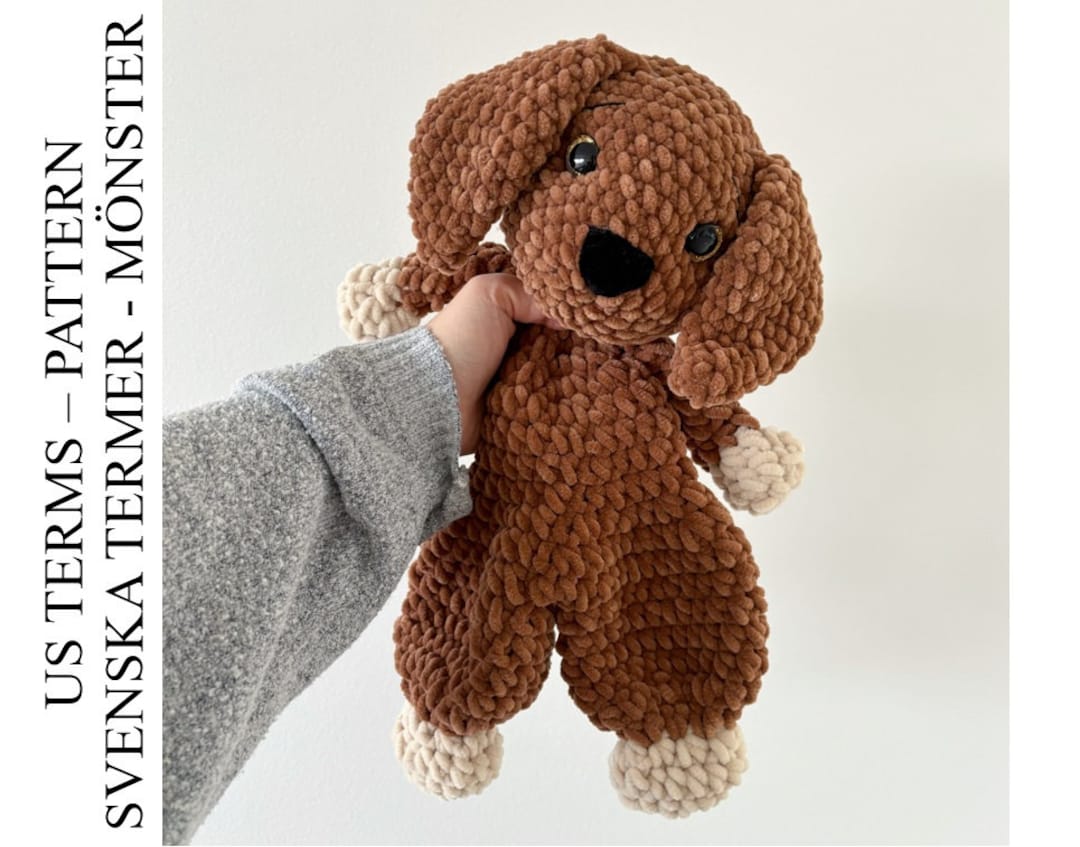 PDF Crochet Pattern Snuggle Dog Mango DIY Amigurumi Kids Baby ...
