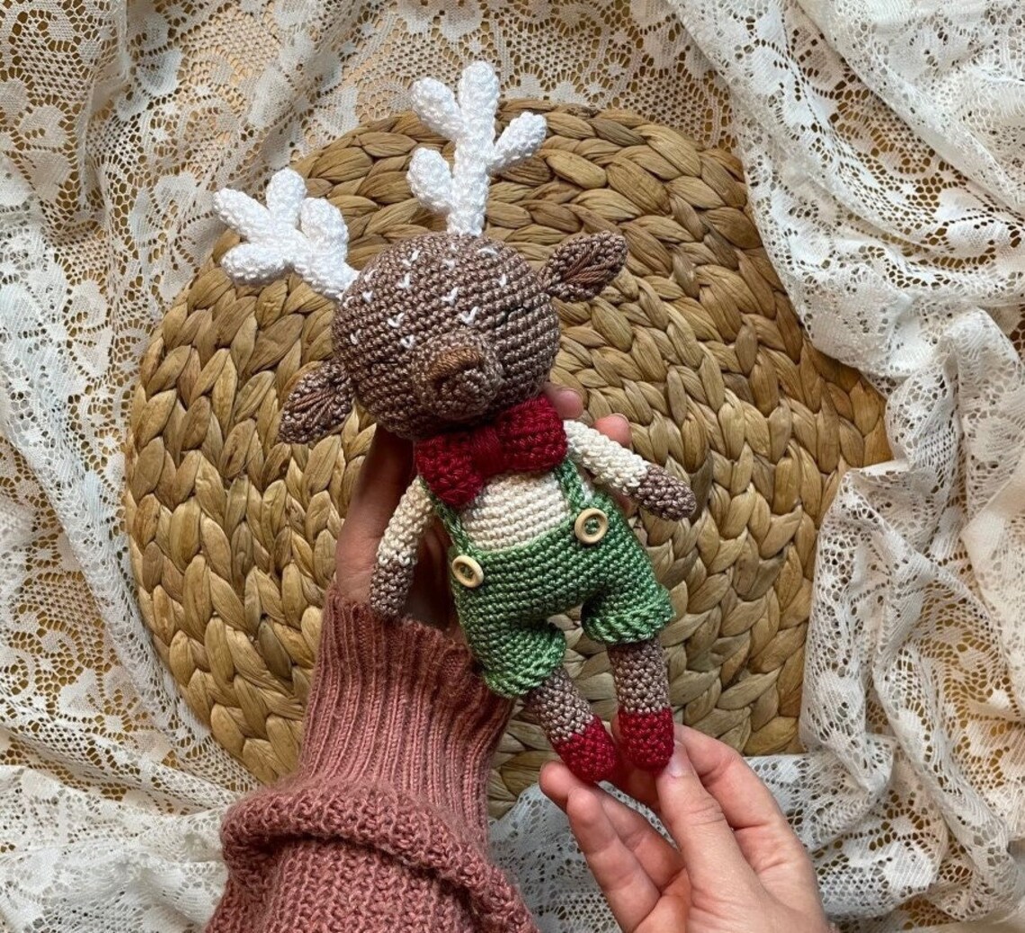 PDF Liam the Deer Crochet Pattern - DIY Amigurumi Christmas Animal ...