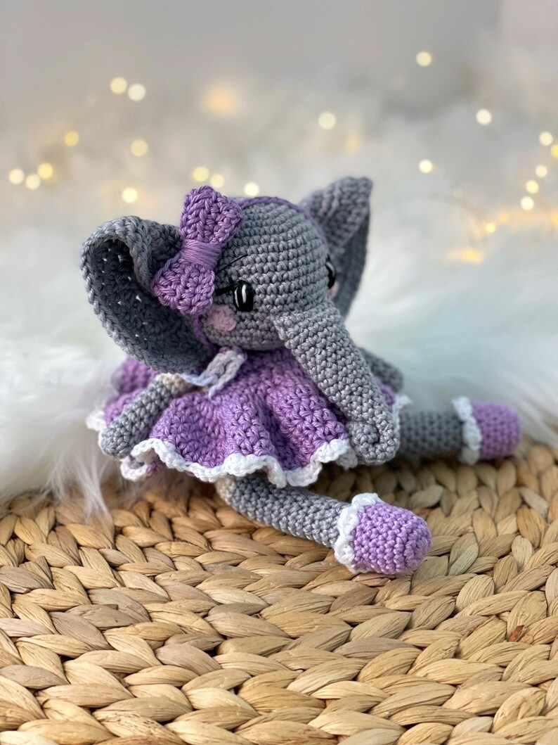 PDF Noelle the Elephant Crochet Pattern DIY Amigurumi Animal - Etsy