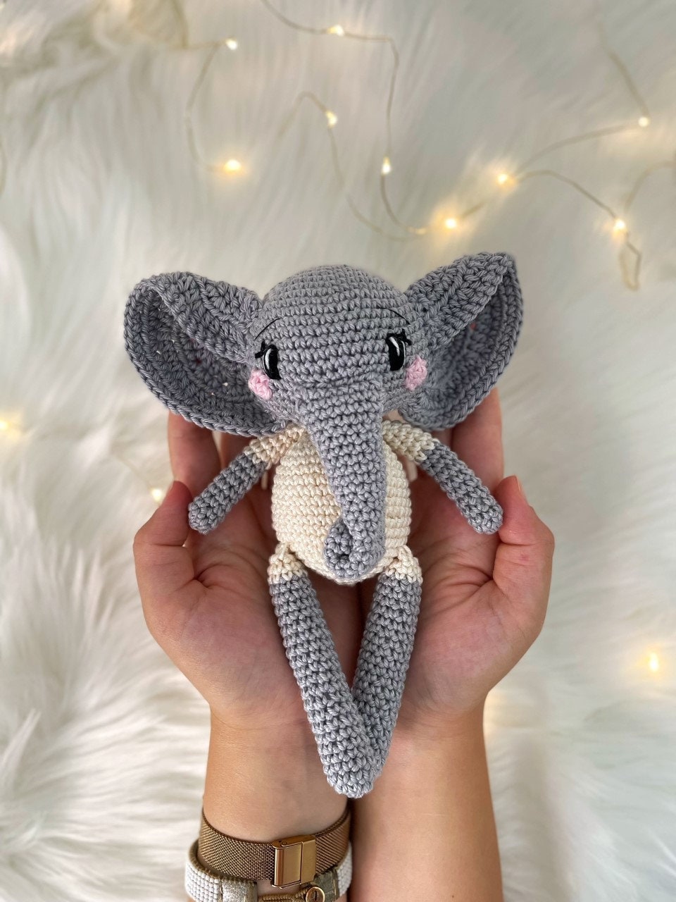 PDF Noelle the Elephant Crochet Pattern DIY Amigurumi Animal - Etsy
