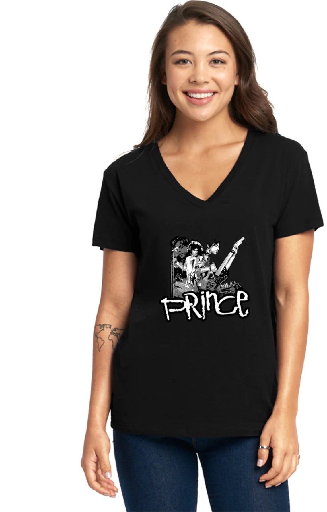 Prince Tshirt Original Design Size S V Neck Womens | Etsy