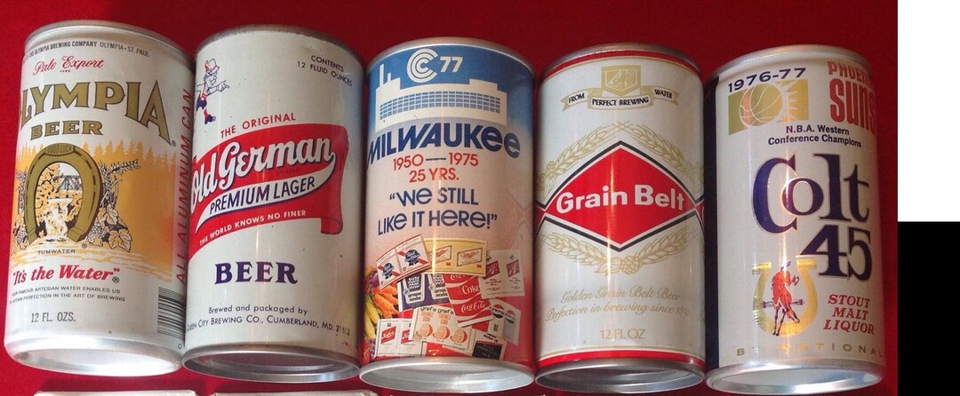 5 Beer Can Banks - Etsy