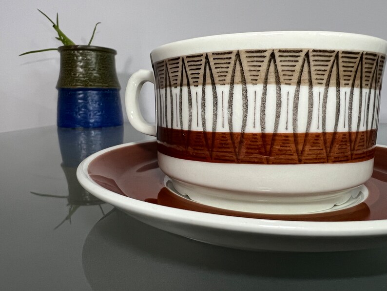 Gefle Lansett Tea Cup Set: Mid-century Modern Swedish Design - Etsy