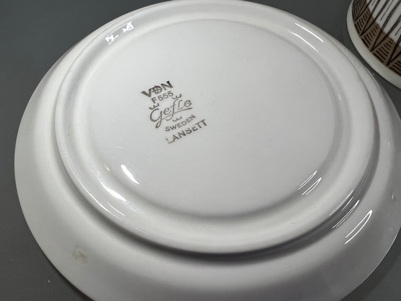 Gefle Lansett Tea Cup Set: Mid-century Modern Swedish Design - Etsy