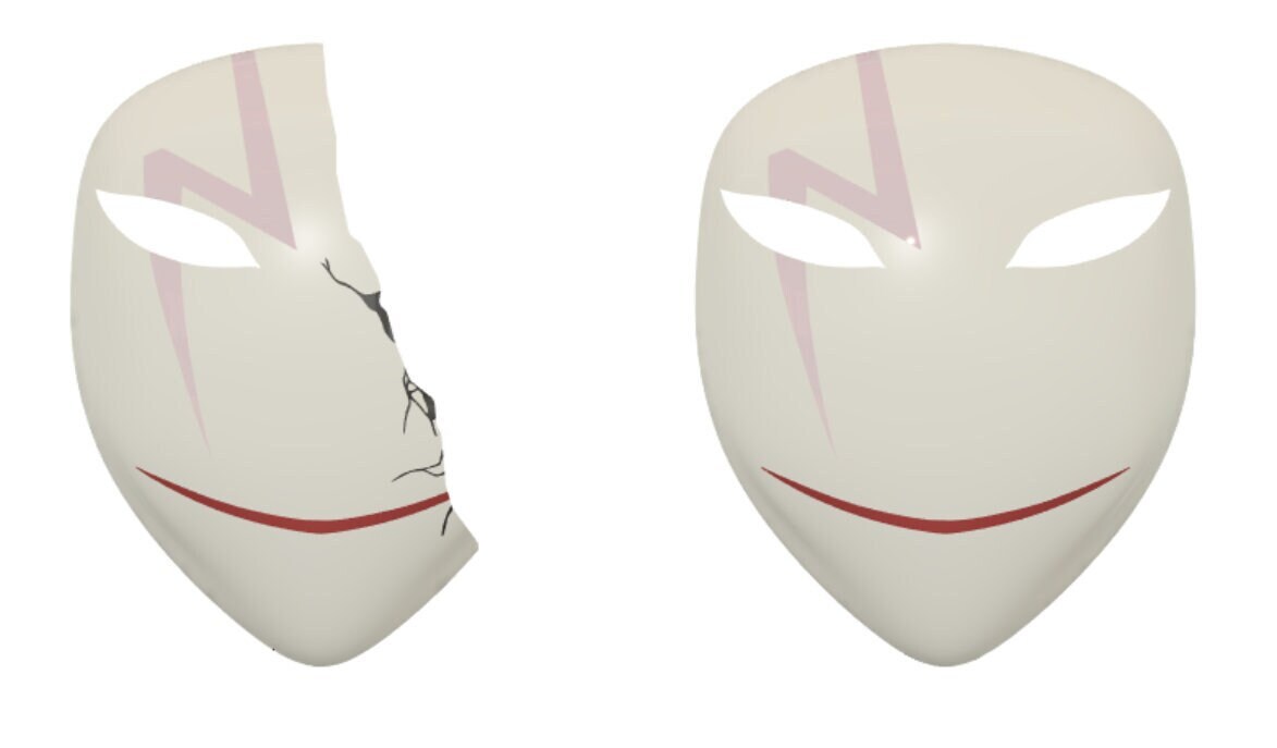 Anime Mask 3d Print File - Etsy