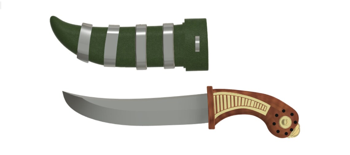 Cosplay Dagger 3D Print File - Etsy