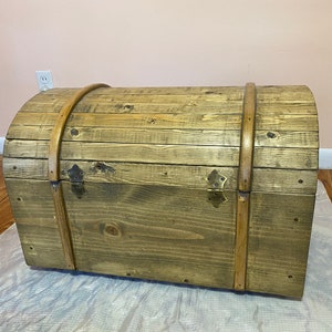Wooden Round Top Decorative Chest 16x14.5x24 - Etsy